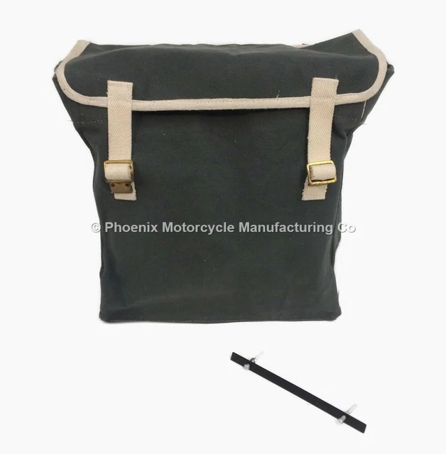 WD MOTORCYCLE CANVAS Pannier Bag Bsa Norton Matchless Ariel - Uk ...