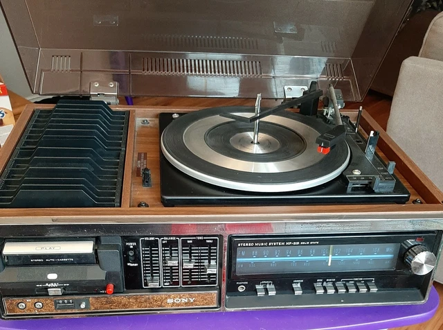 VINTAGE SONY HP-319 Stereo Music System Record & Cassette Player Solid ...