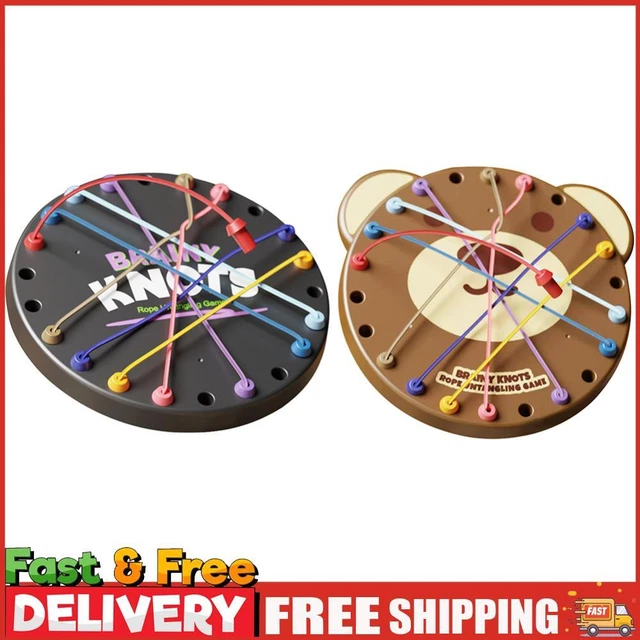 KNOTS ROPE UNTANGLING Game Color Sorting Board Game String Solution ...