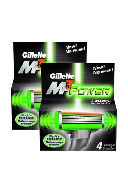 GILLETTE M3 POWER Blades - Best Mach3 Shave Original £9.99 - PicClick UK