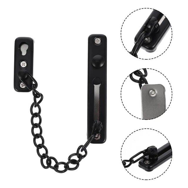 DOOR CHAIN LOCKS Spring Guard Stainless Steel Chains Safety £12.75 ...