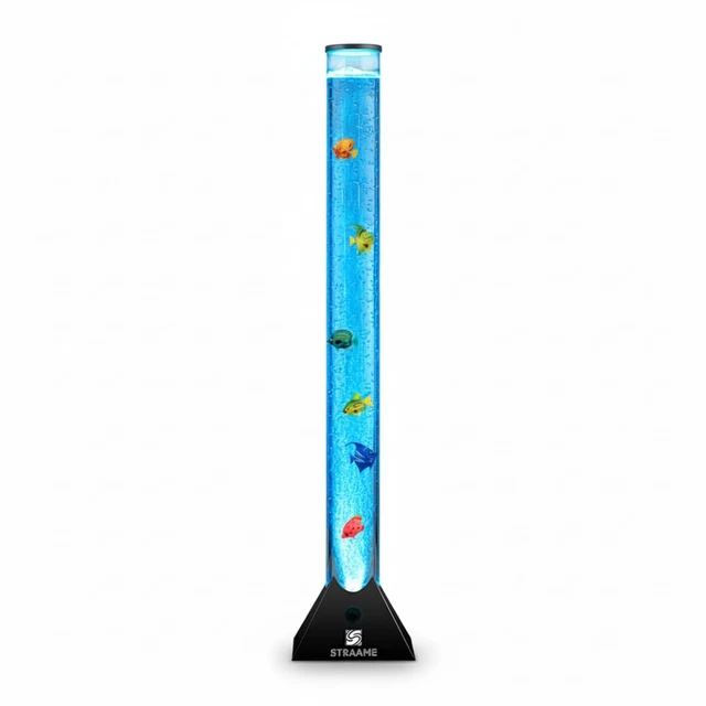 90CM BUBBLE FISH Lamp Colour Changing LED Light Sensory Room Decor ...