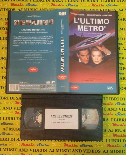 VHS FILM L'ULTIMO METRO' Catherine Deneuve Gerard Depardieu Truffaut ...