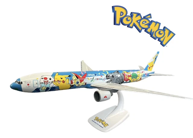 POKEMON ANA JAPAN Boeing 777-300 Snap Fit Aircraft Model 1/200 Scale ...