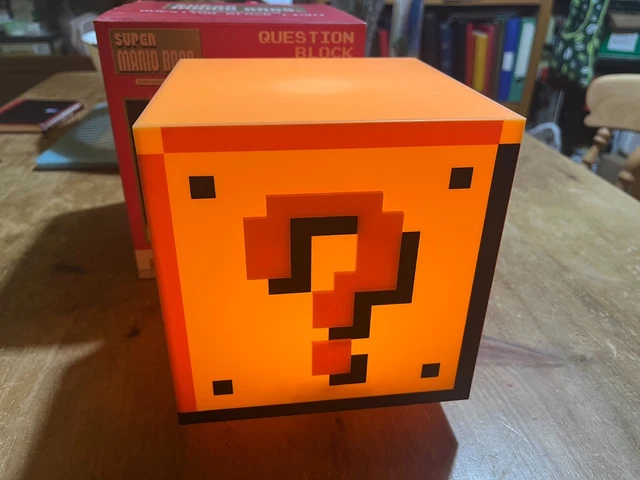 SUPER MARIO BROS. Nintendo Question Mark Block Light USB lamp £9.99 ...