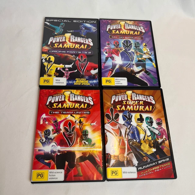 SABAN'S POWER RANGERS Samurai + Super Samurai 4-Disc DVD Bundle Region ...