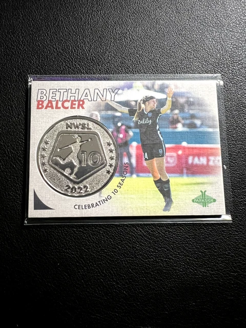 2022 PARKSIDE NWSL Paramount Bethany Balcer 10TH Season Coin Card #CR8 ...