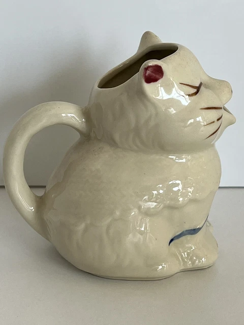 SHAWNEE POTTERY CREAMER Puss N Boots 1940’S Cat Milk Cream Pitcher MCM ...