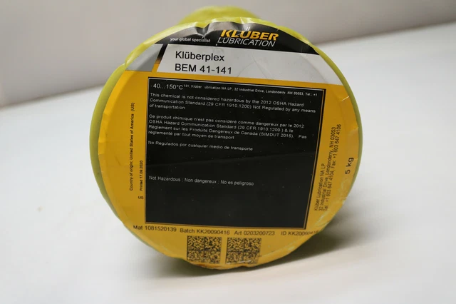 5KG KLUBER LUBRICATION Kluberplex BEM 41-141 High Load Sleeve Bearings ...