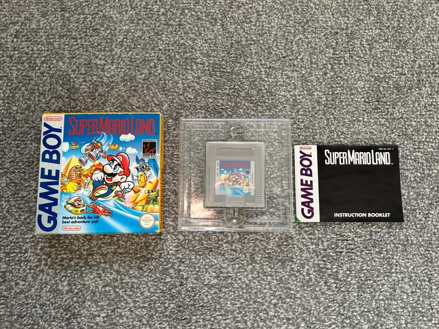 NINTENDO GAME BOY Gameboy Super Mario Land 1 Boxed & Manual Complete ...