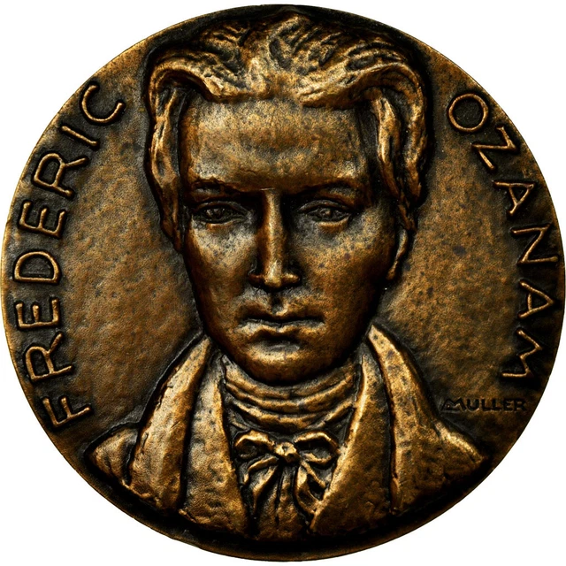 FRANCE, MÉDAILLE, SAINT Vincent de Paul, Frédéric Ozanam, Muller, SUP+ ...
