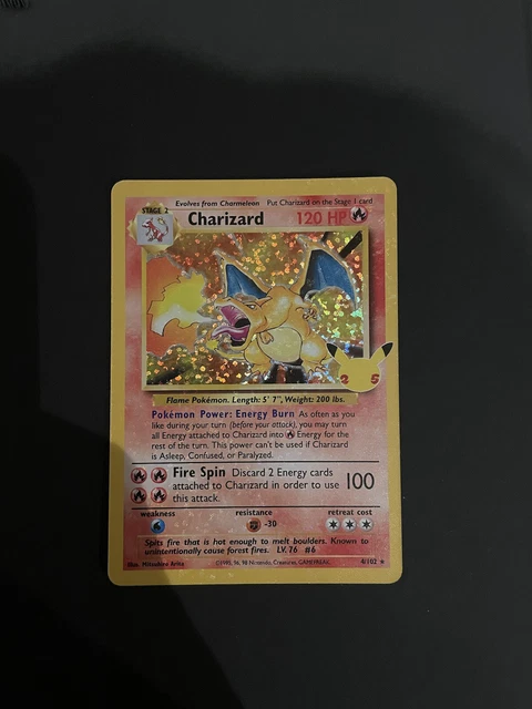 CHARIZARD POKEMON CARD Celebrations 25th Anniversary Pack Fresh 4/102 ...