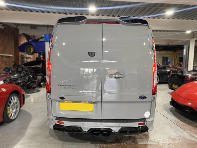 FORD TRANSIT CUSTOM Rear Bumper Add On V3 PLASTIC Splitter £535.00 ...