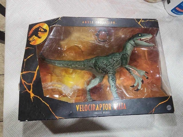 MATTEL JURASSIC PARK Amber Collection VELOCIRAPTOR DELTA Figure NEW EUR ...