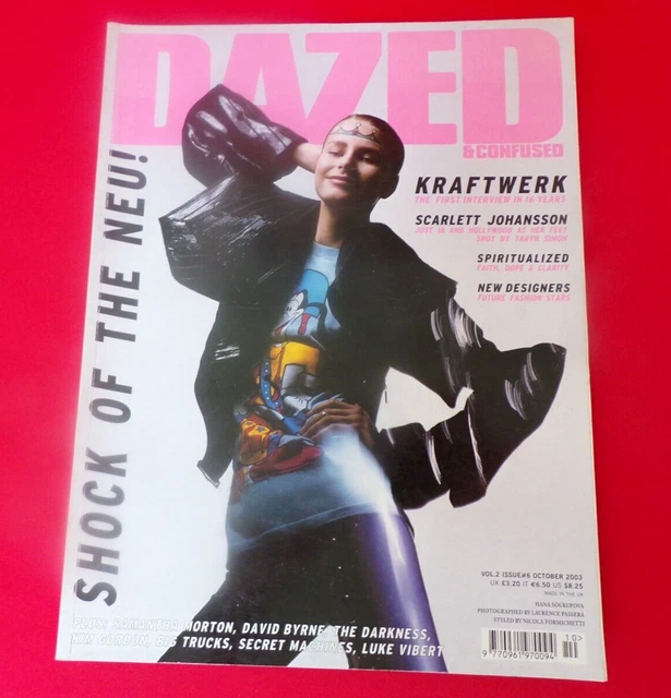 DAZED & CONFUSED Magazine Kraftwerk Scarlet Johansson Spiritualized Oct ...