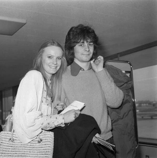 COLIN BLUNSTONE WITH model Tammi Etherington at the airport OLD PHOTO ...