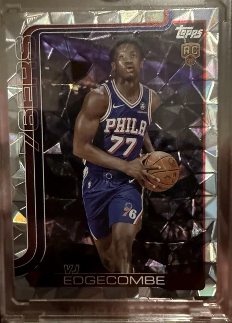 2025-26 TOPPS FLAGSHIP VJ Edgecombe Diamanté Diamond SSP RC #203 76ers ...