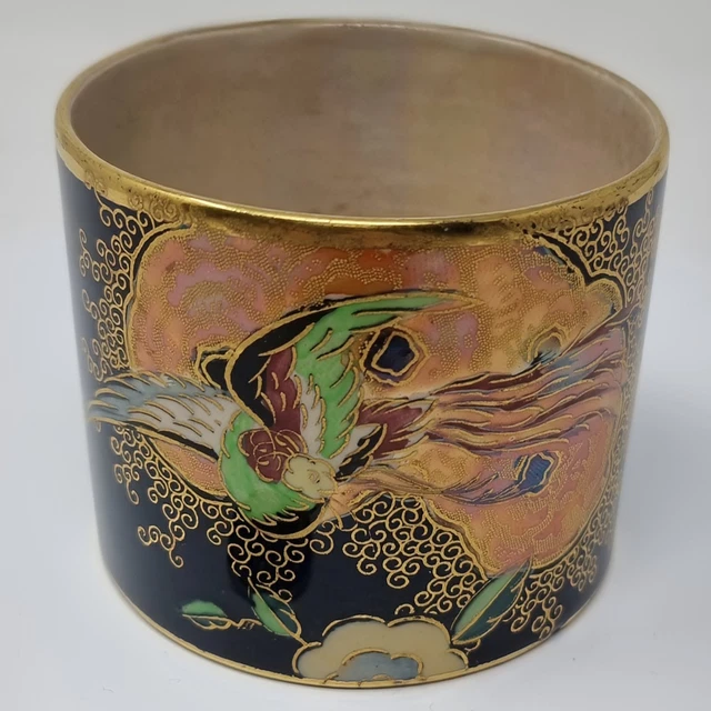 ART DECO CARLTON Ware "Paradise Bird & Tree" Pot / Vase - BLUE ...