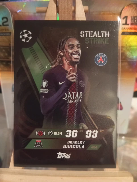 TOPPS MATCH ATTAX Champions League 25/26 Nr. 454 Bradley Barcola ...