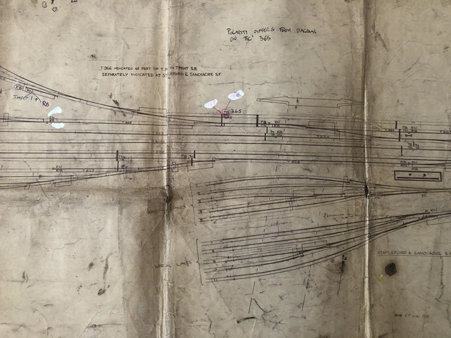 TRENT POWER RAILWAY SIGNALLING SCHEME PLANS/DIAGRAMS X 8 INC PSB etc ...
