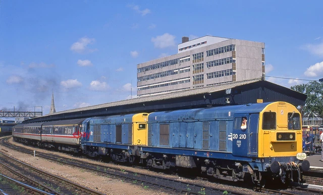 ORIGINAL 35MM SLIDE BR Class 20s no. 20210 & 20169 at Gloucester ...