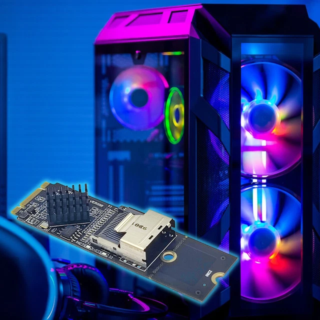 M.2 NVME TO Mini SAS SFF-8087 Expansion Card with Cable HDD SSD SATA Controller $36.95 - PicClick AU