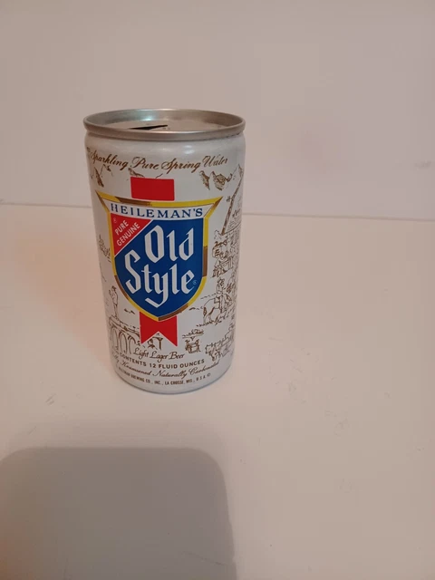 HEILEMAN'S OLD STYLE Pure Genuine Light Pull Tab Aluminum 12Oz. Old ...