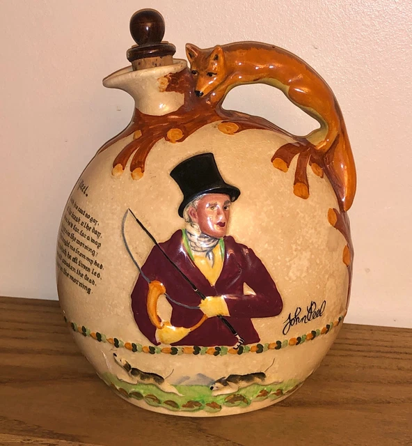 RARE CROWN DEVON Fieldings "John Peel" Musical Whiskey Jug Flagon £45. ...