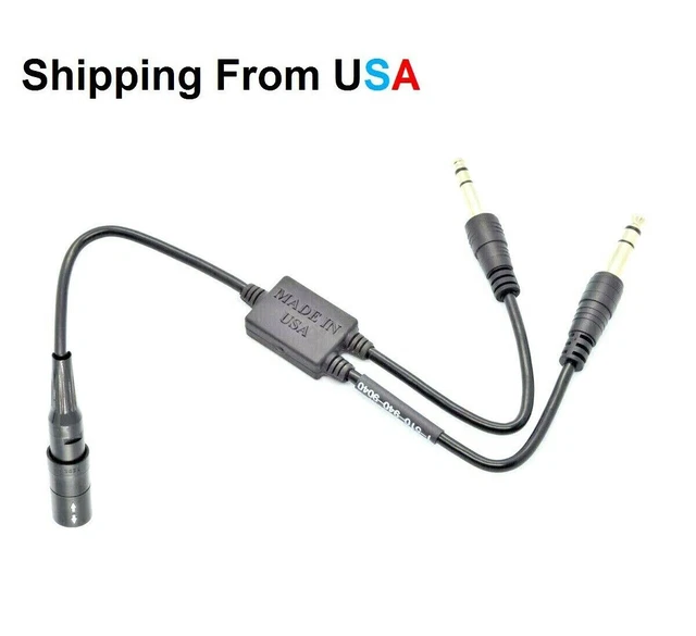 BOSE (6PIN) TO GENERAL AVIATION HEADSET ADAPTER, BOSE HEADSET TO Dual ...