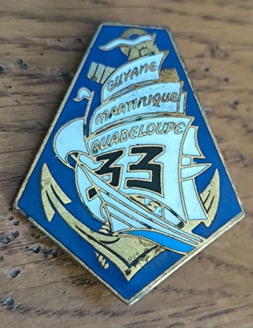 INSIGNE MILITAIRE 33E Régiment d'Infanterie de Marine Drago Paris G ...