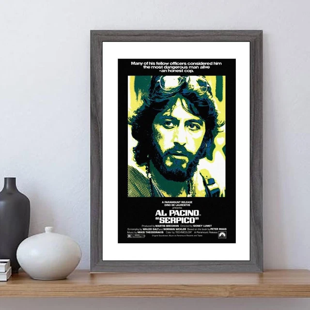 SERPICO MOVIE POSTER Repro A4 Size Mounted £6.50 - PicClick UK