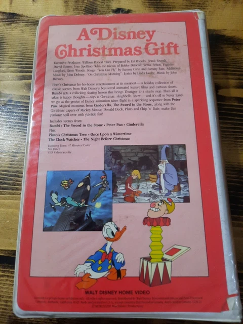 A DISNEY CHRISTMAS GIFT Vhs Tape 1982 Animated Walt Disney Home Video ...