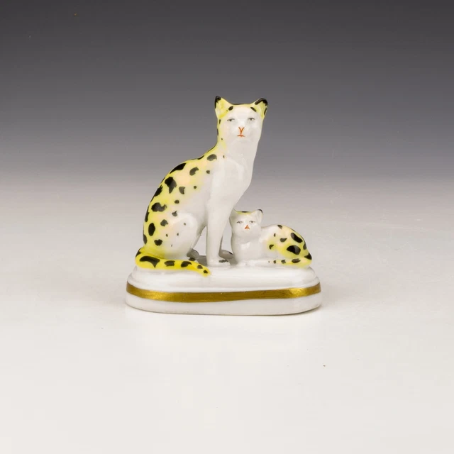 ANTIQUE SAMSON PORCELAIN - Staffordshire Style Cats Figure £19.99 ...