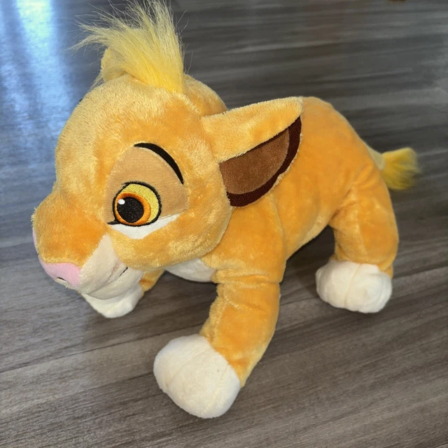 WALT DISNEY STORE The Lion King Young Simba Plush Soft Toy 15” Cub ...