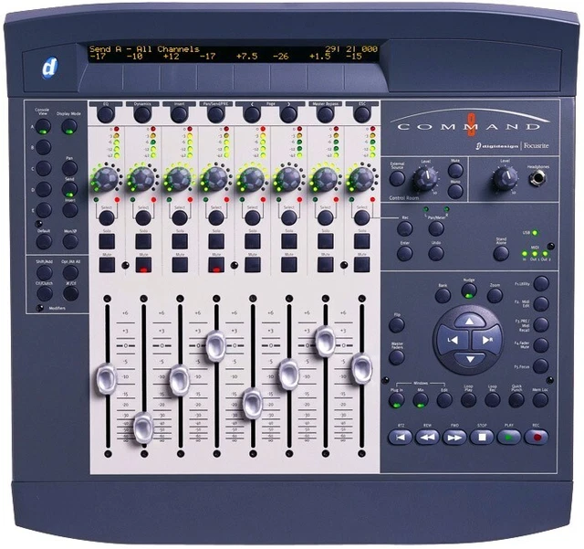 AVID DIGIDESIGN COMMAND 8, DAW Midi motorized faders controller ...