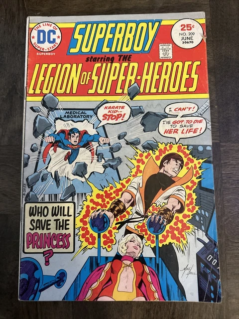 SUPERBOY « LEGION of Super Heroes » #209 DC Comics 1975 EUR 8,40 ...