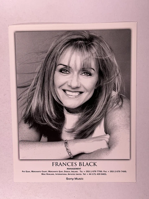 FRANCES BLACK PHOTO Original Noir et Blanc Press Promotion Environ ...