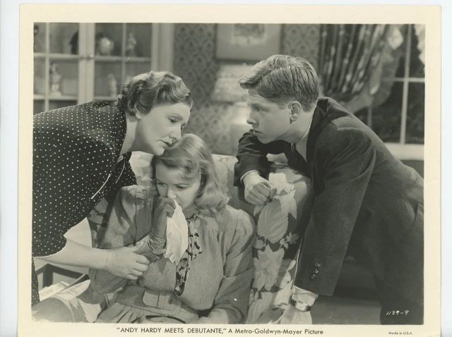 VINTAGE 8X10 PHOTO Andy Hardy Meets Débutante 1940 Mickey Rooney ...