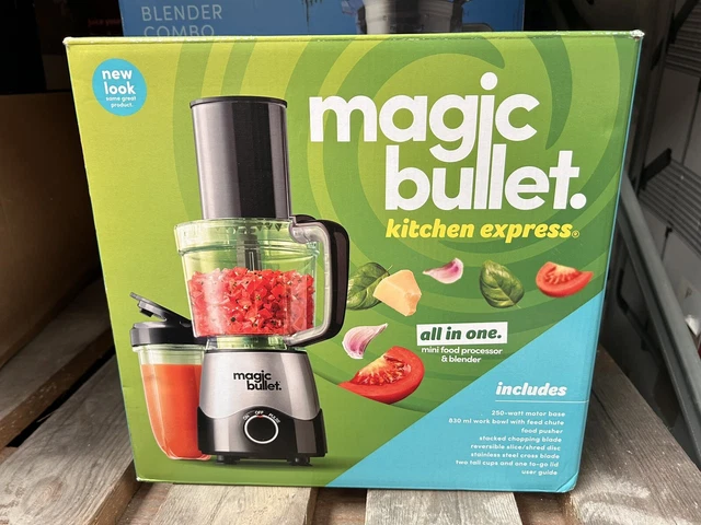 NUTRIBULLET MAGIC BULLET Kitchen Express 2-in-1 Blender Food Processor ...