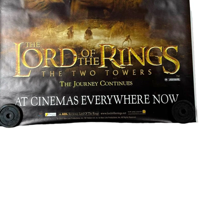 LORD OF THE Rings Poster Original Promo Rare Bus Shelter Poster 2002 ...