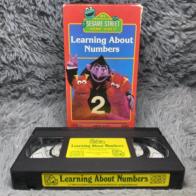 MY SESAME STREET Home Video Learning About Numbers VHS Tape 1986 Jim ...