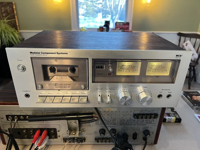VINTAGE MCS MODULAR Component Systems Stereo Cassette Deck 683-2536 $60 ...