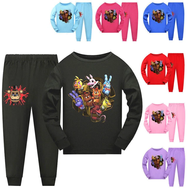 KIDS FIVE NIGHTS at Freddy's FNAF Pyjamas Cotton PJ Set Sleepwear ...