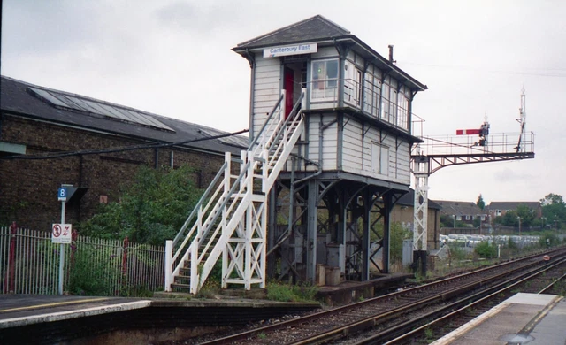 ORIGINAL RAILWAY negative class Canterbury east signal box 1988 £4.99 - PicClick UK