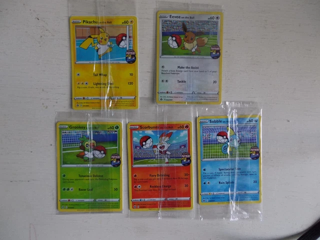 POKÉMON FUTSAL ON The Ball Promo Card Set 001 002 003 004 005 New ...