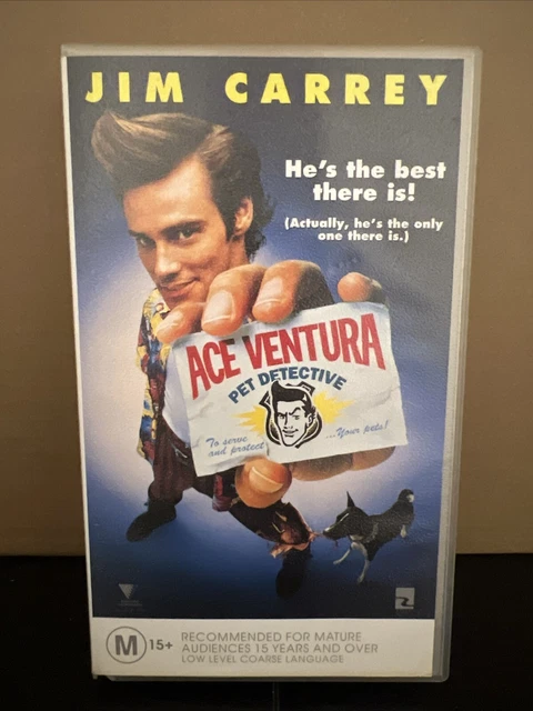 ACE VENTURA PET Detective Jim Carrey - Video VHS PAL 1994 Movie Tape ...