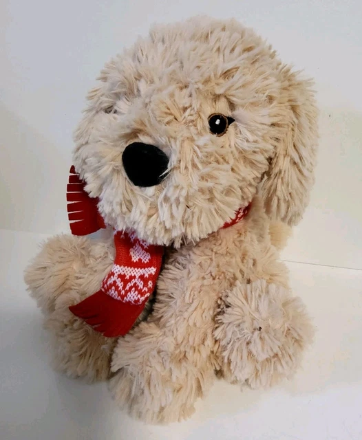 TESCO CURTIS THE Cavapoo Christmas Winter Puppy Dog Soft Toy Plush ...