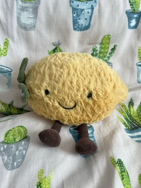 JELLYCAT AMUSEABLES LEMON Soft Toy Yellow Retired £25.00 - PicClick UK