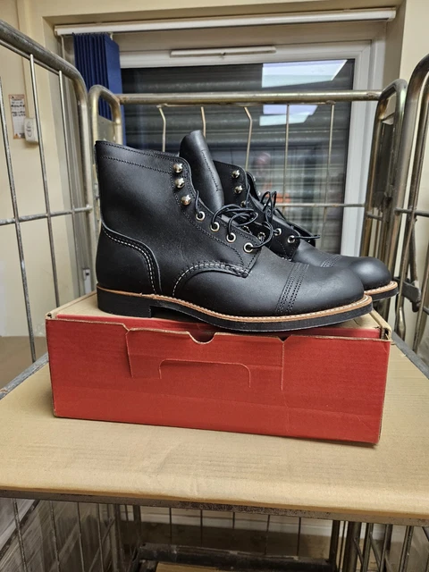 RED WING IRON Ranger Boot Black Harness UK8 £203.48 - PicClick UK
