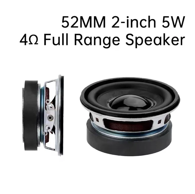 2INCH 5W 4 Ohm Full-frequency Speaker 52MM Round Small Speaker Audio ...